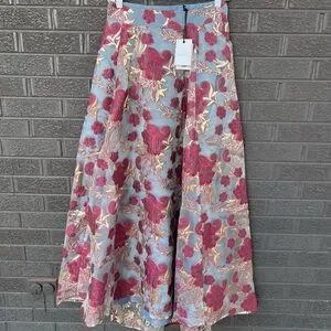 Abbey Glass | Skirts | Abbey Glass Moon Light Petal Organza Floral Maxi ...